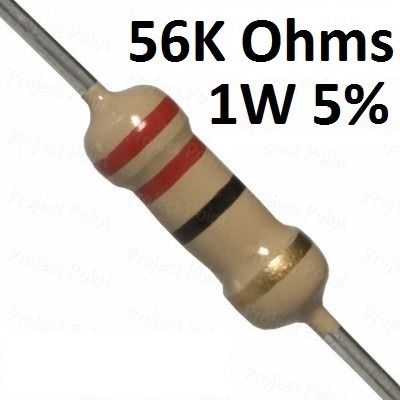 56k Ohms Resistor 1W 5% Tolerance - Aam Online Store