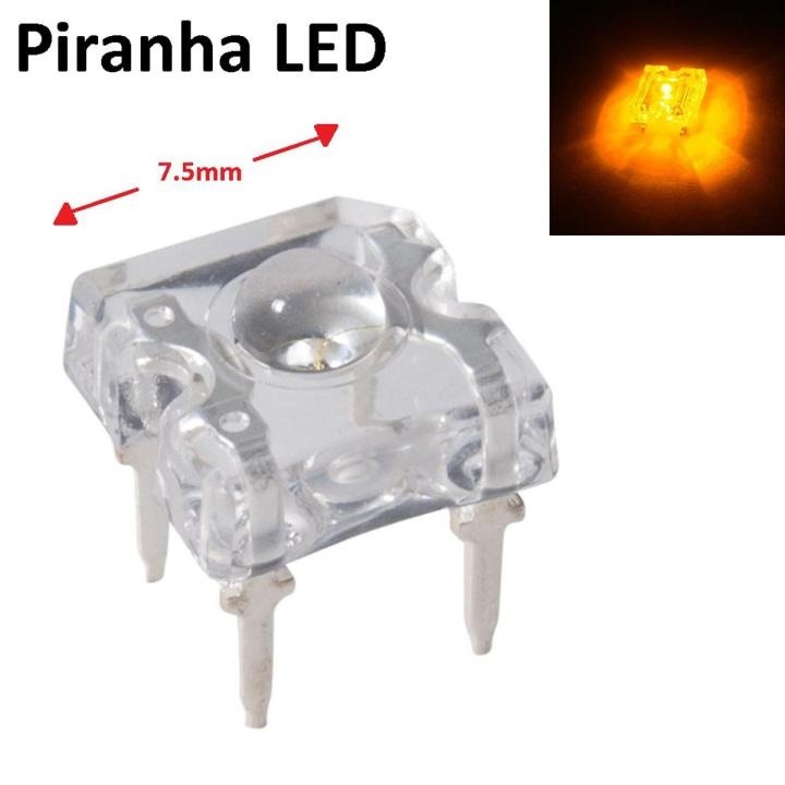 Piranha Led 3mm Crystal Clear Yellow - Aam Online Store